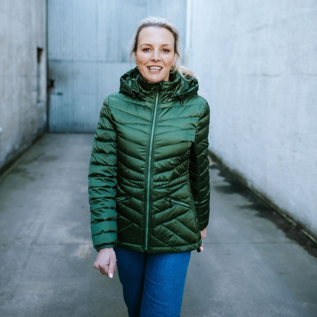 Moke Cushla Down Jacket / Cypress – Designers Taradale